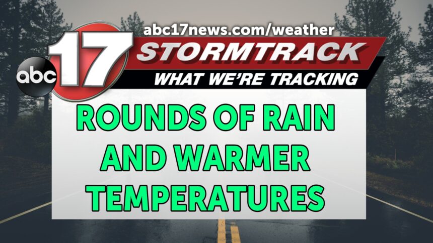 Tracking warmer temperatures and rounds of rain next week - ABC17NEWS Tracking warmer temperatures and rounds of rain next week - ABC17NEWS