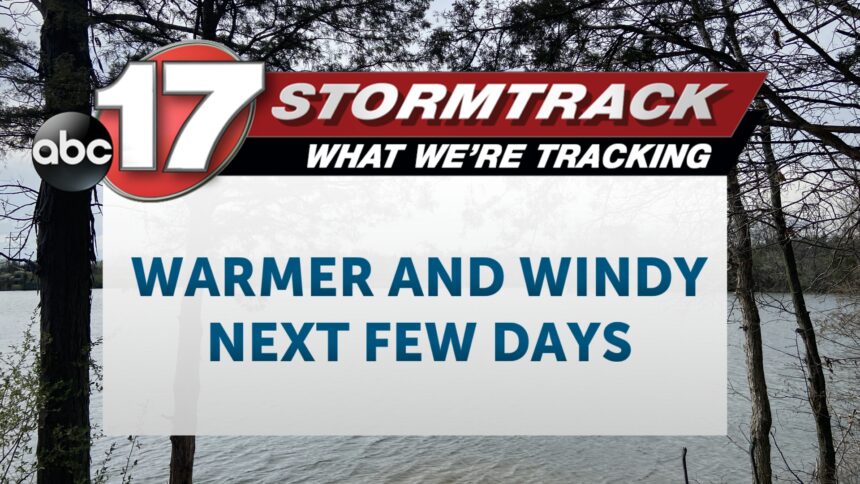 Tracking even warmer temperatures, gusty winds the next few days ... Tracking even warmer temperatures, gusty winds the next few days ...